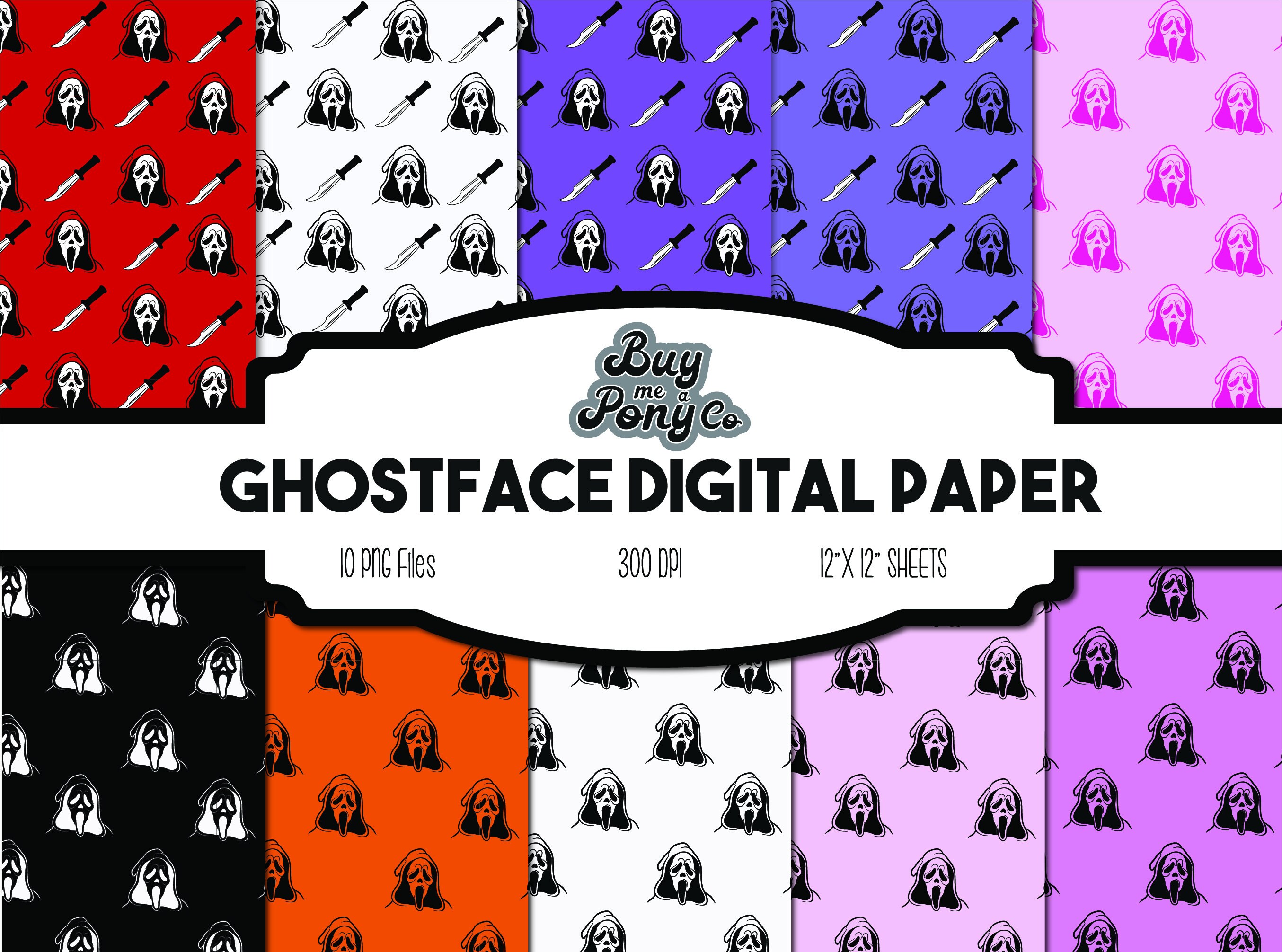 Scream Ghostface Halloween Horror Seamless Repeat Pattern, Halloween Spooky Seamless, Horror ...