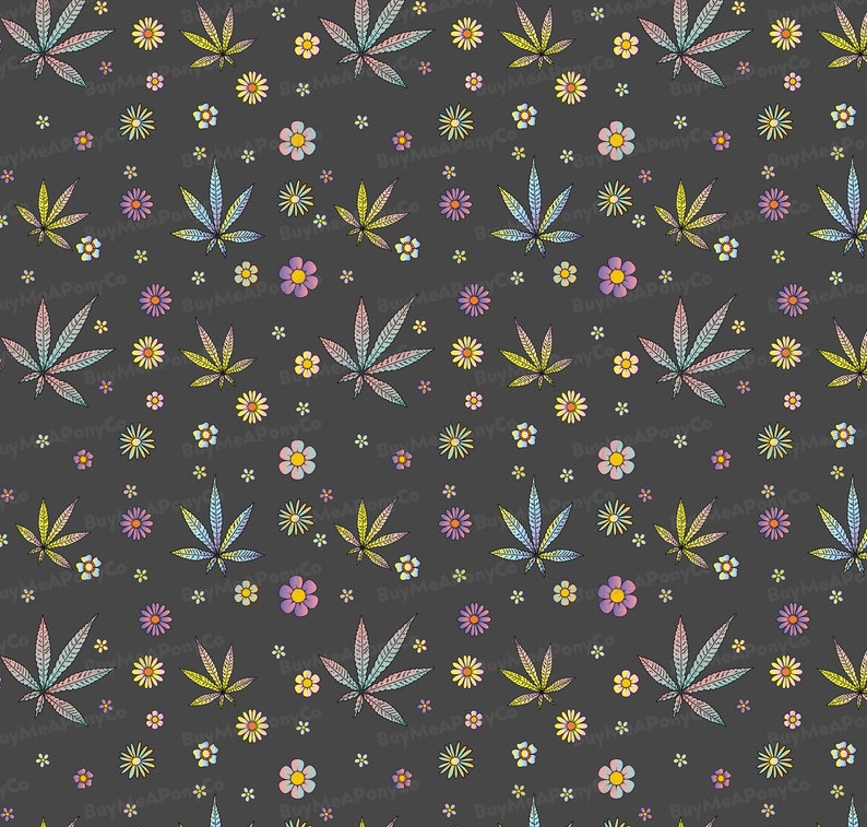 Rainbow Gradient Cannabis Leaf Weed 420 Seamless Pattern - Etsy