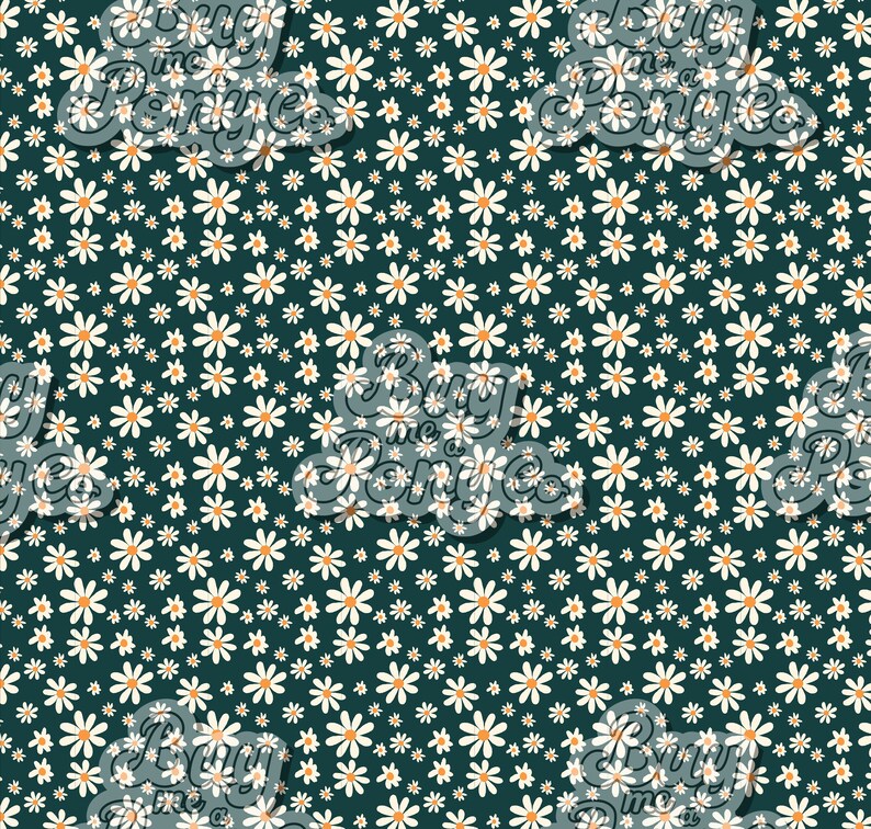 Vintage Daisy Seamless Pattern Pack, Digital Paper, Scrapbooking ...