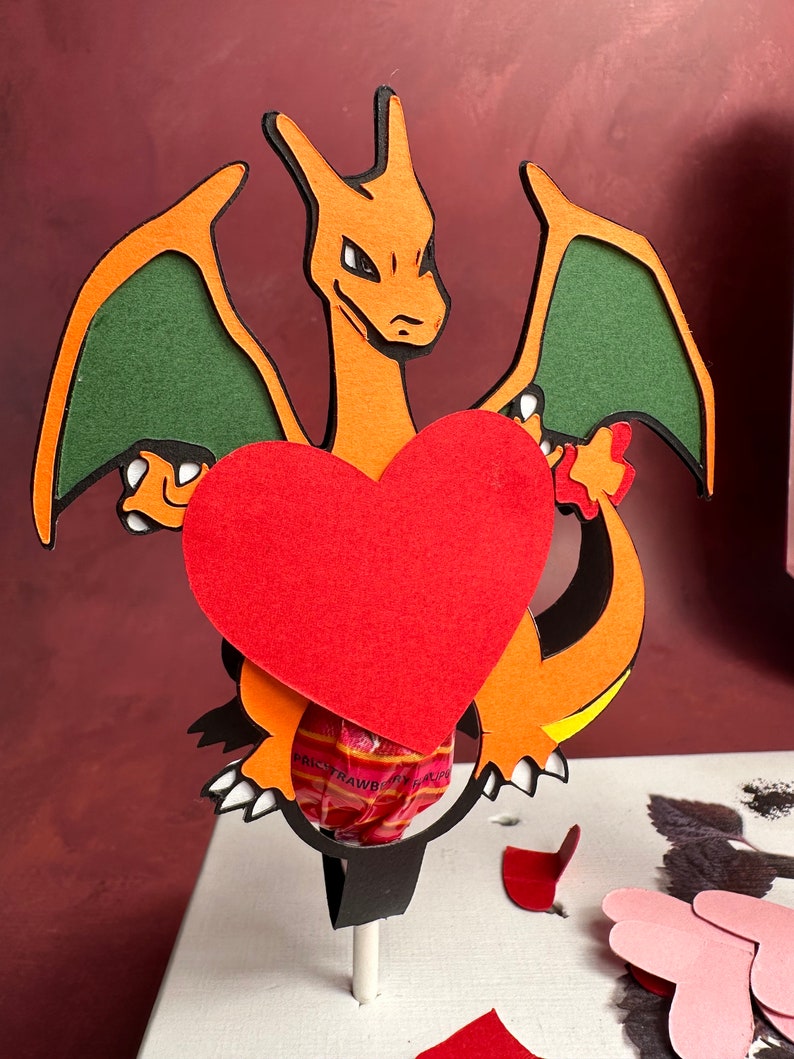 Valentine's Pokémon Lollipop Holder SVG, Cricut File - Etsy