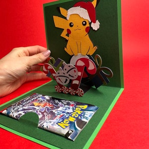 Christmas Pikachu Pop-up Card SVG for Cricut - Etsy