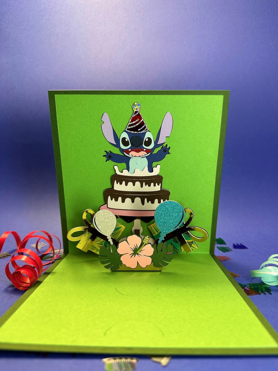 Birthday Stitch Pop-up Card SVG for Cricut - Etsy