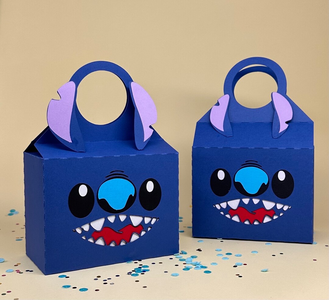Stitch Favor Bag, Stitch and Lilo Gift Bag SVG for Cricut, PNG for ...