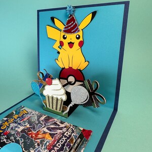 Birthday Pikachu Pop-up Card SVG for Cricut - Etsy