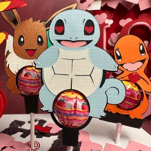 Valentine's Pokémon Lollipop Holder SVG, Cricut File - Etsy