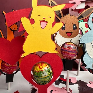 Valentine’s Day Lollipop Holder SVG for Cricut Pikachu, Pokeball, Ash ...