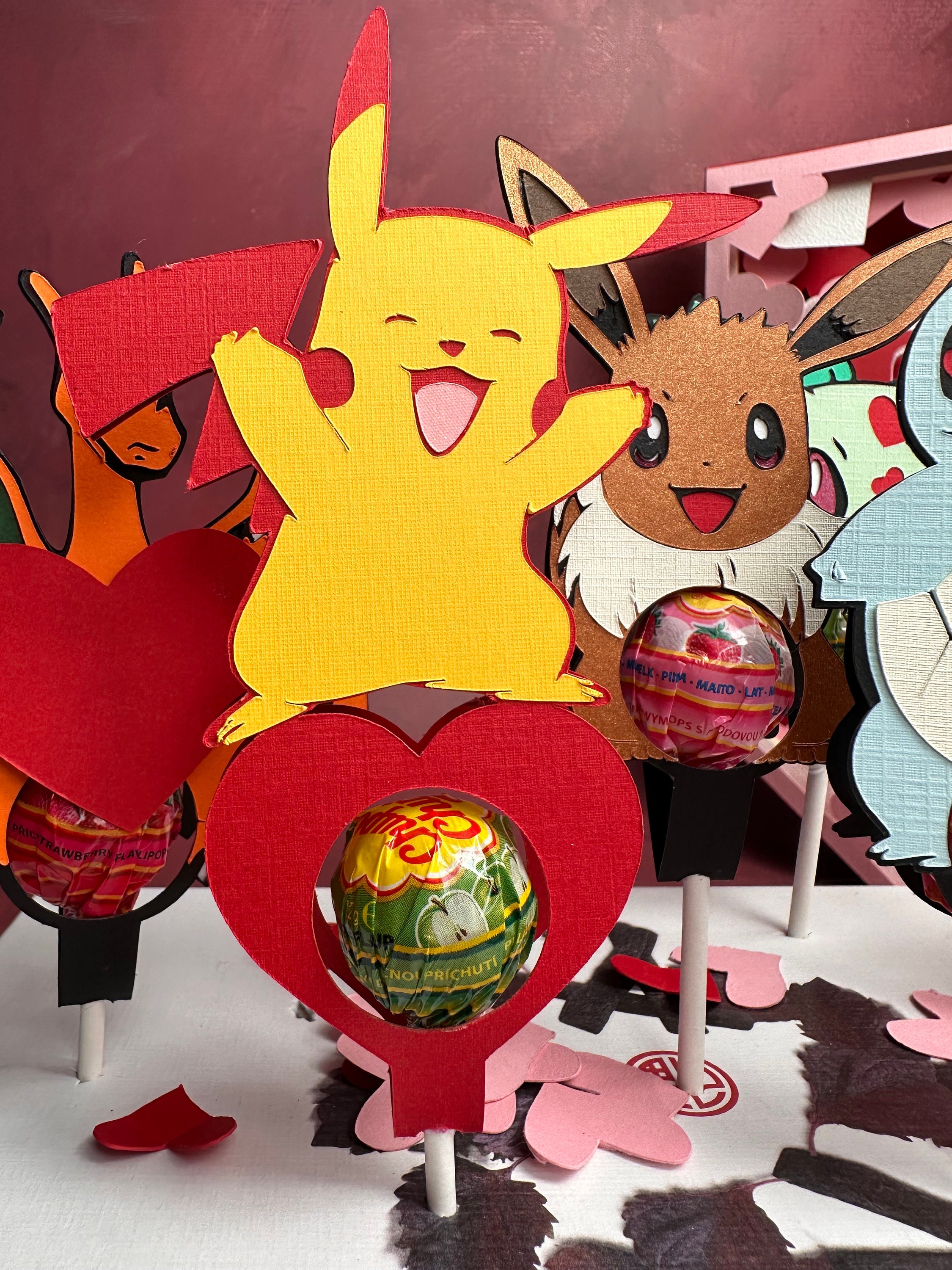 Valentine's Pokémon Lollipop Holder SVG, Cricut File - Etsy