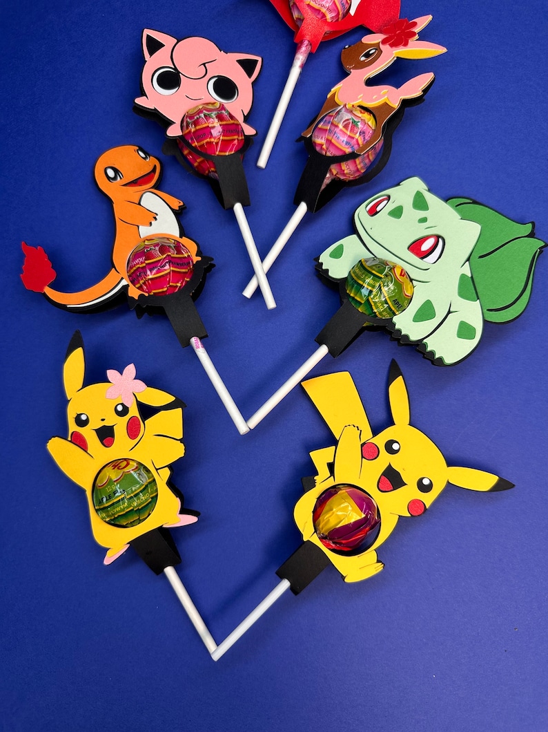 Pokemon Lollipop Holder SVG Bundle – Cricut Party Favors (digital ...