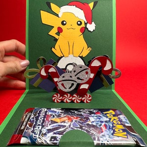 Christmas Pikachu Pop-up Card SVG for Cricut - Etsy