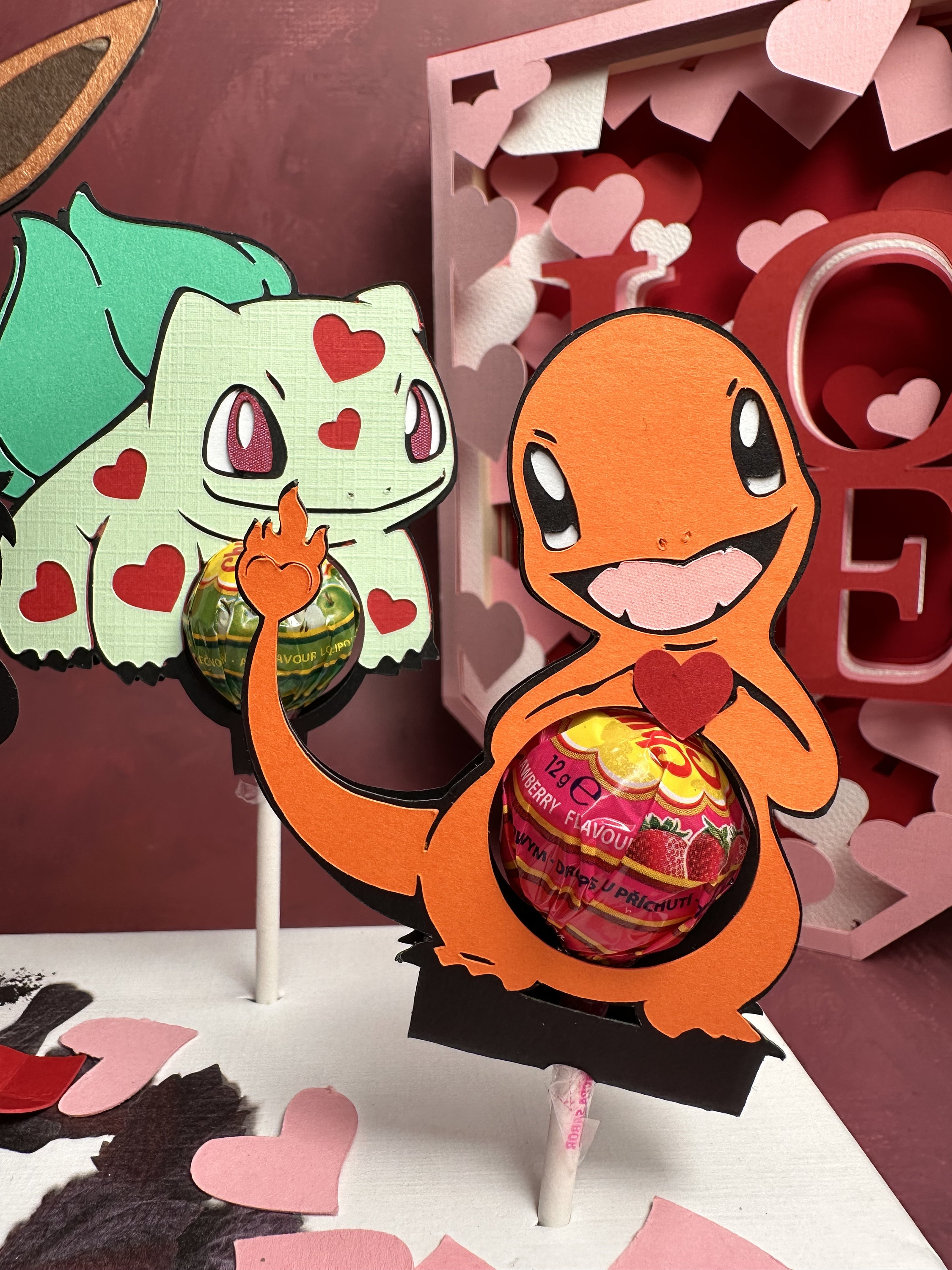 Valentine's Pokémon Lollipop Holder SVG, Cricut File - Etsy