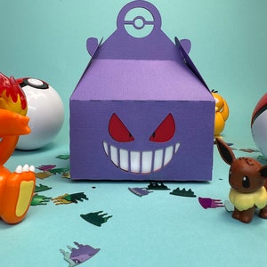 Pikachu, Charmander, Squirtle, Gengar, Bulbasaur Gable Favor Bag SVG ...