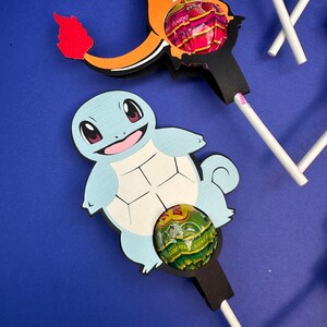 Lollipop Holder SVG Bundle for Cricut- Pikachu, Charmander, Bulbasaur ...