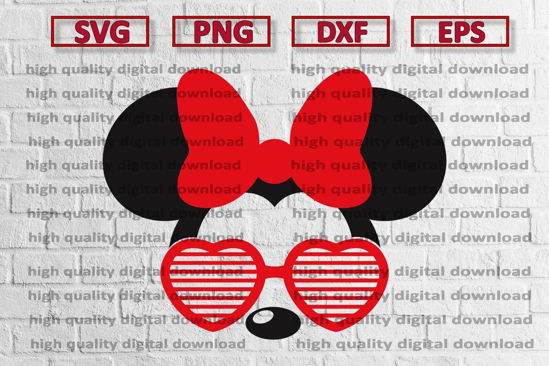 Mouse Glasses Svg Mouse Svg Cut File Digital Download Svg Etsy Ireland