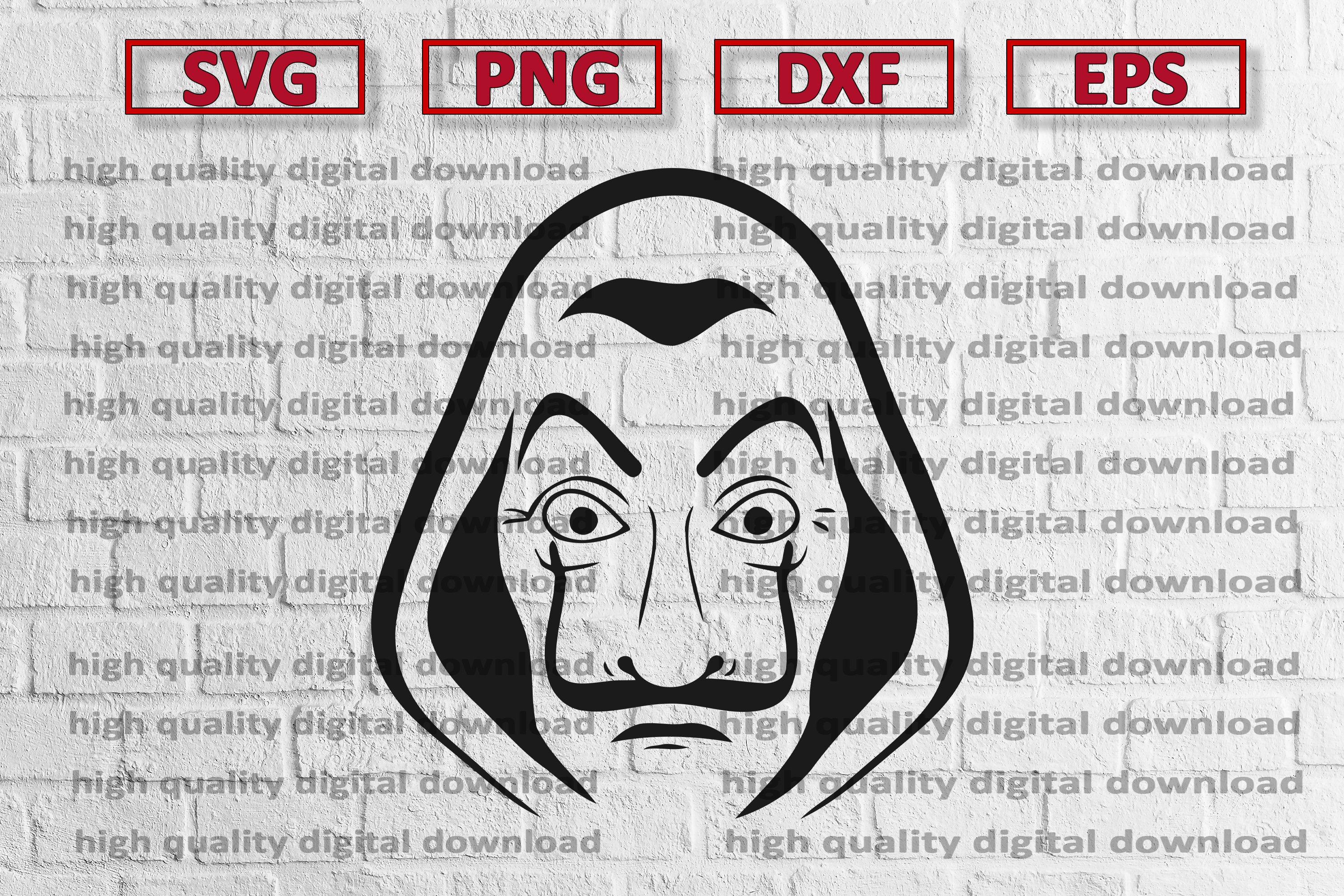 Clip Art Png,jpg,Dxf Dali Mask Vector Eps Svg Art & Collectibles etna ...