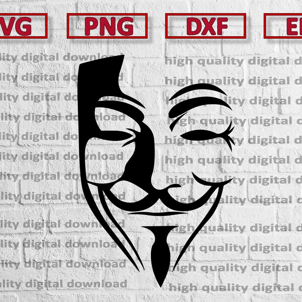 Anonymous Mask - Etsy