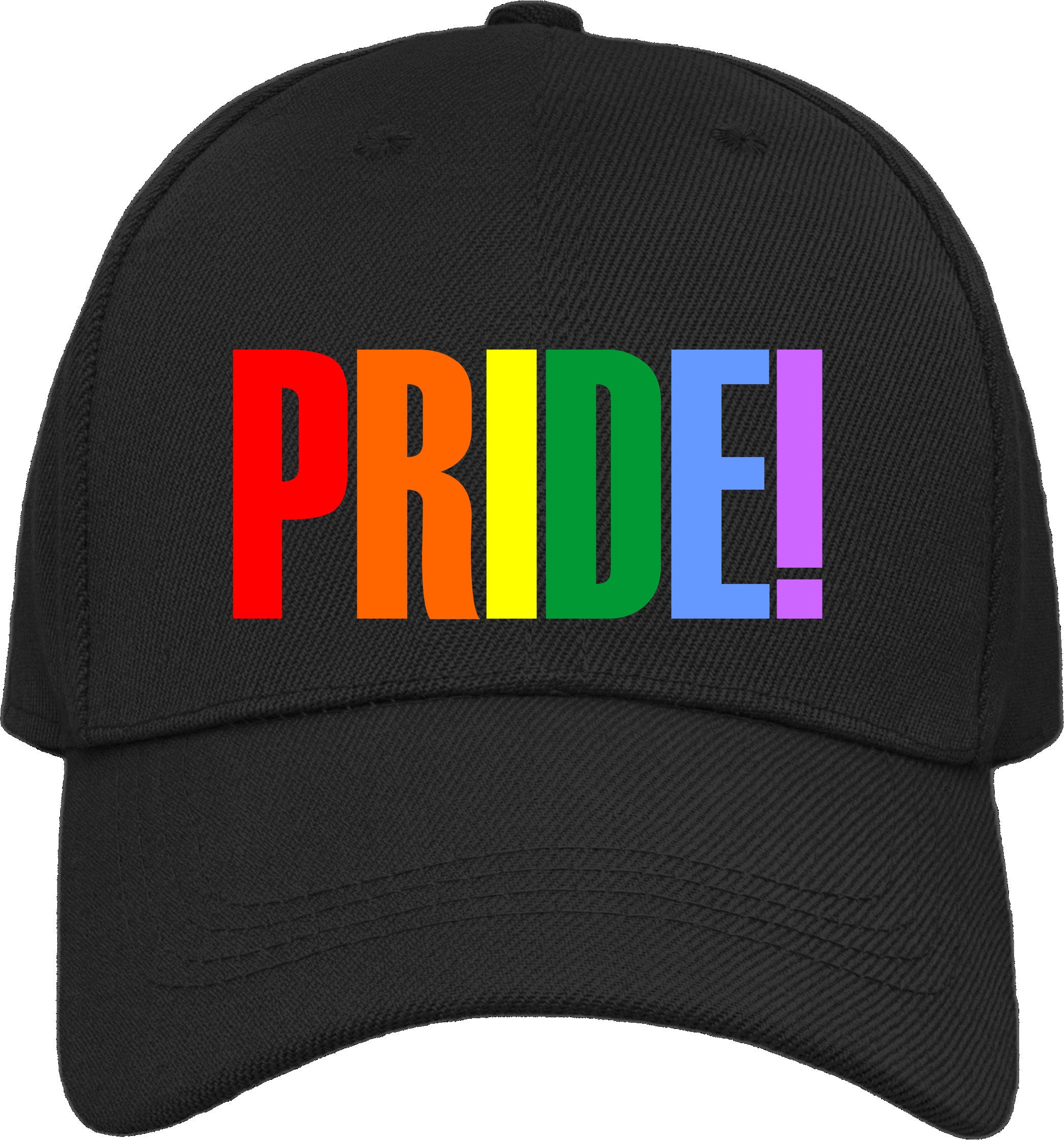 Gay Pride Baseball Cap PRIDE Text Full Color Logo Pride Colours. - Etsy
