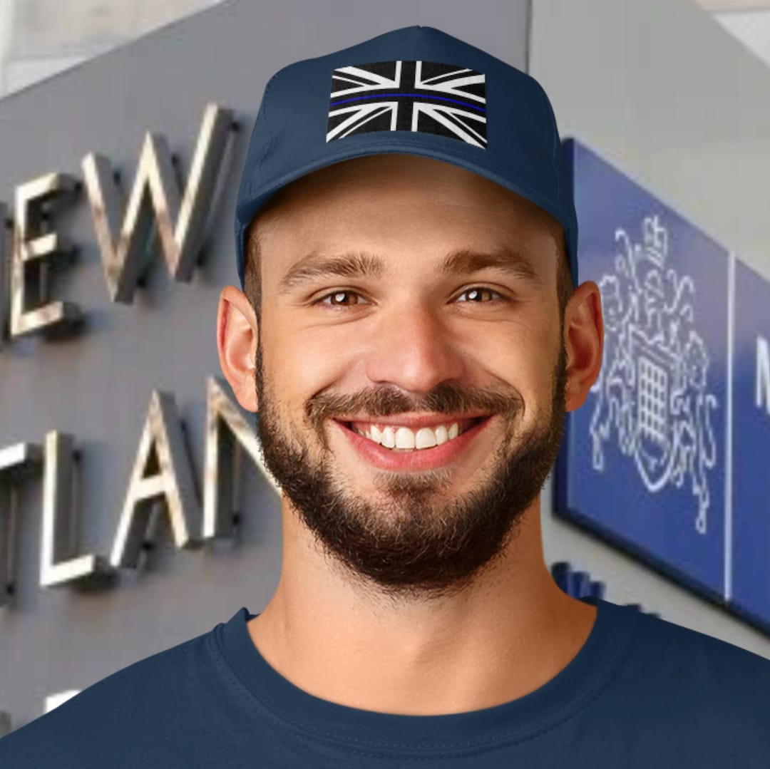 Police Thin Blue Line Baseball Cap Metropolitan Police Thin Blue Line ...