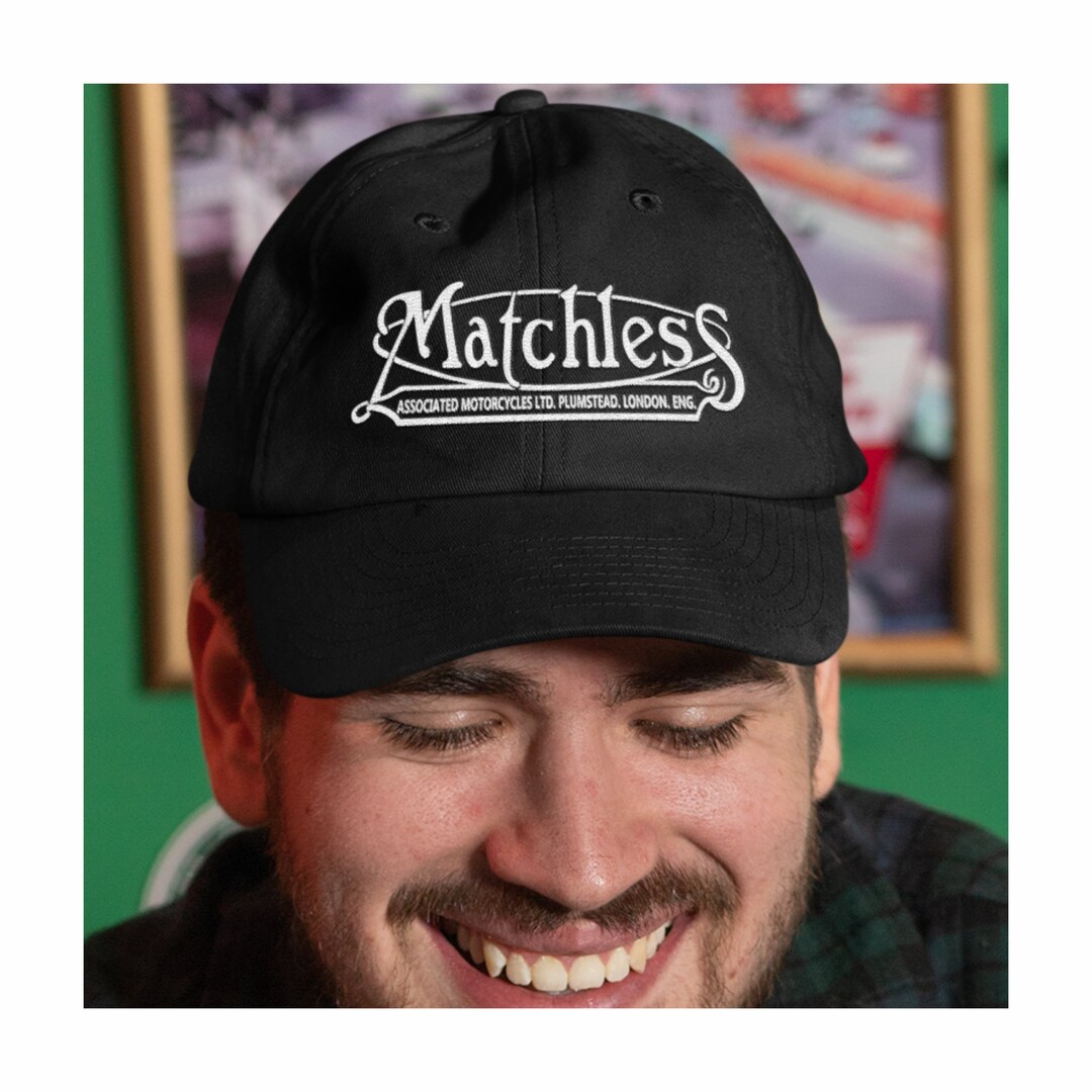 Retro Vintage Matchless Motorcycle Logo Beechfield Baseball Cap Iconic ...