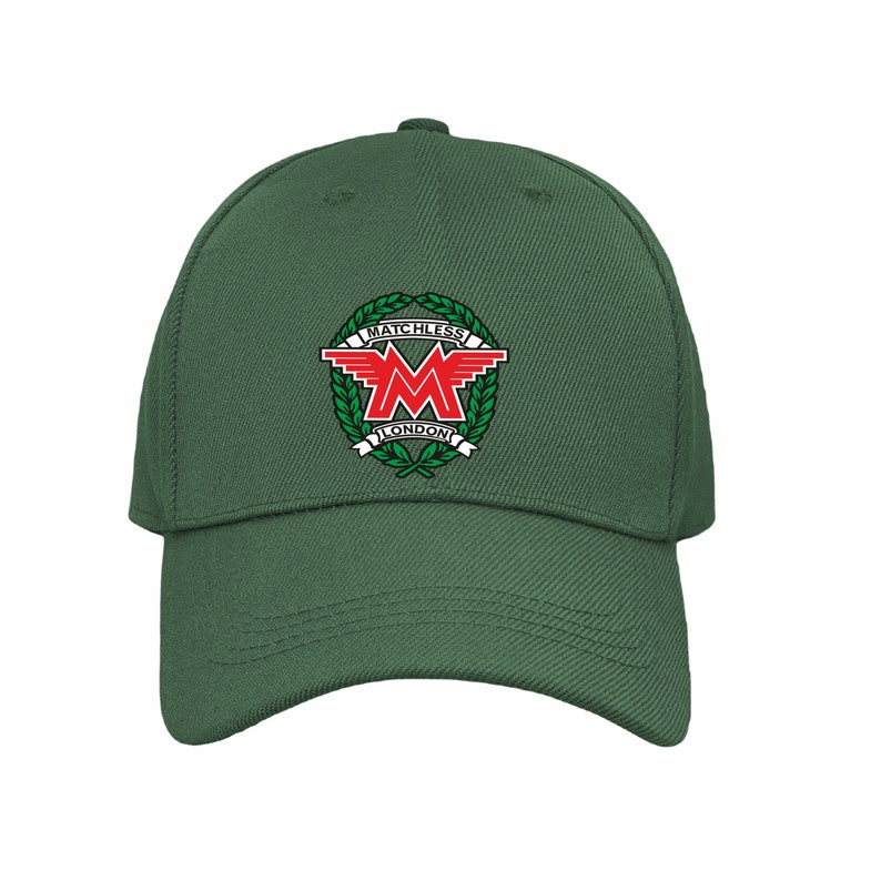 Retro Vintage Matchless Motorcycle Logo Beechfield Baseball Cap Iconic ...