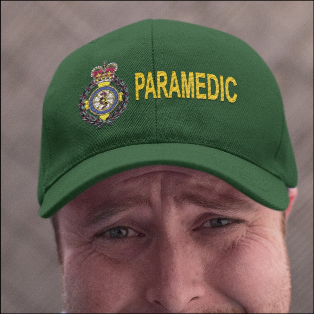 Paramedic Baseball Cap Full Colour Crest Adjustable Free Fast Delivery ...