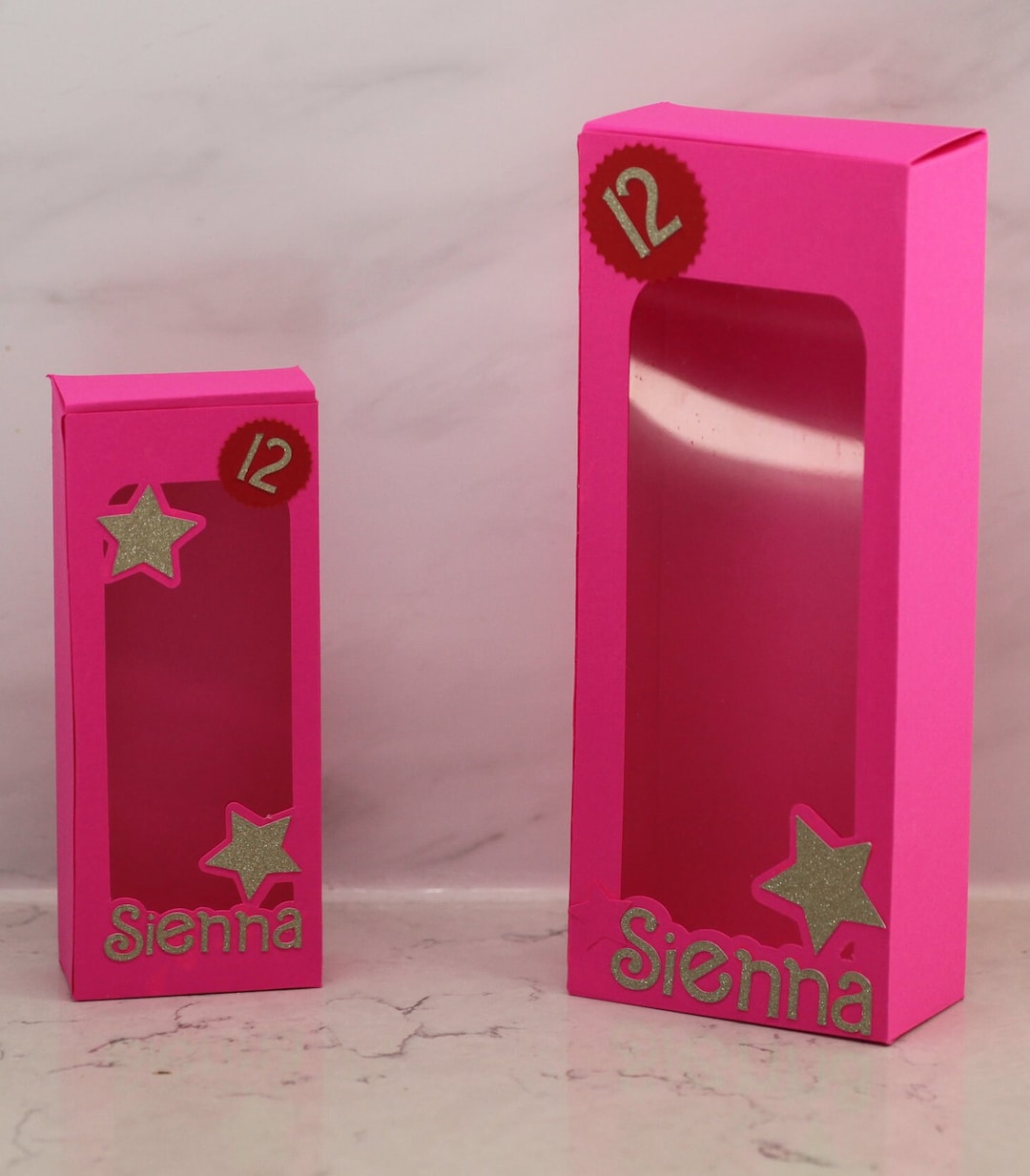 Bright Pink Box Birthday Party Gift Box Bachelorette Pink - Etsy