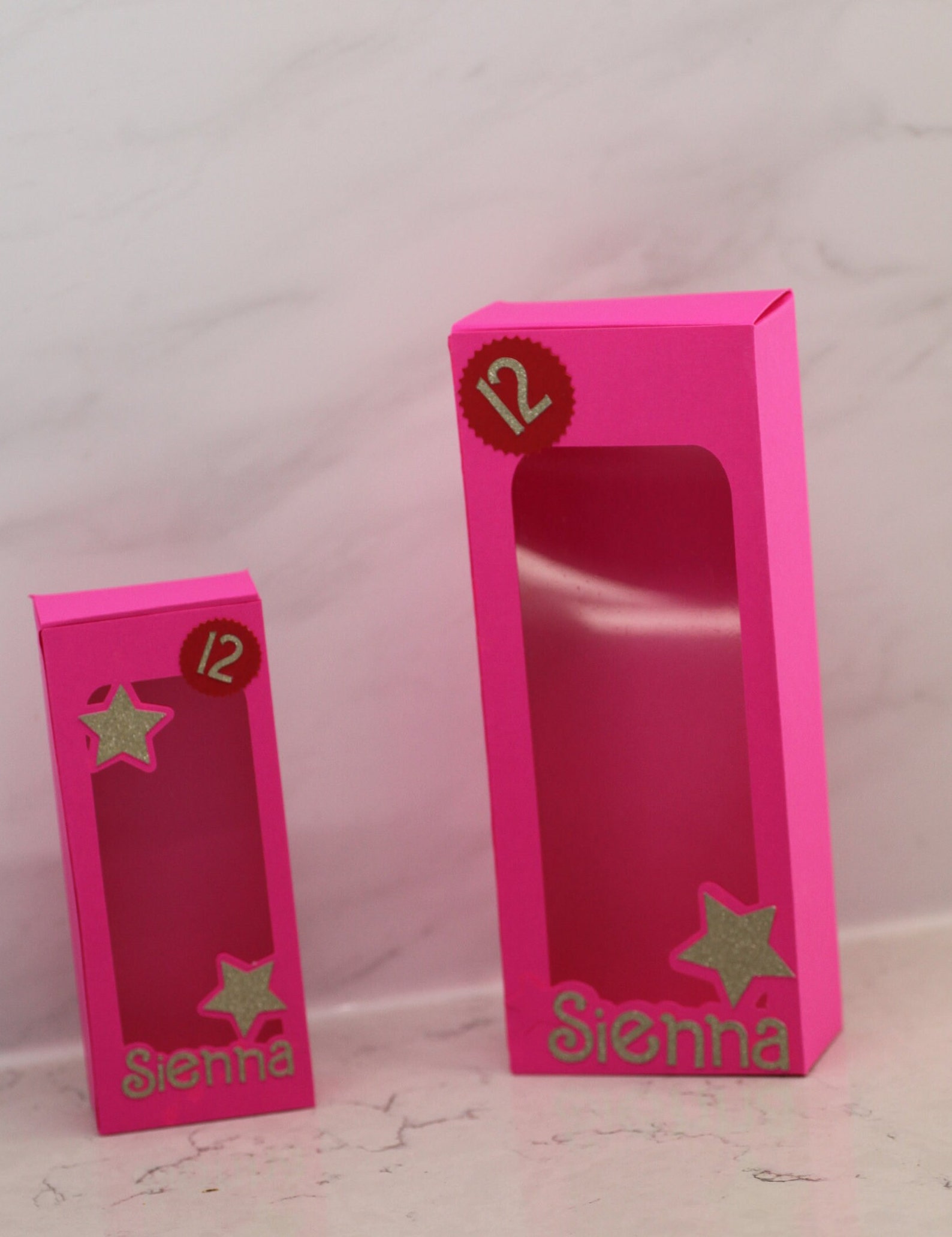 Bright Pink Box Birthday Party Gift Box Bachelorette Pink - Etsy