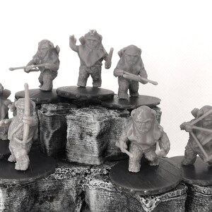 8 Ewok Warriors With Bows, Star Wars Legion. 3D Printed. Top Quality ...