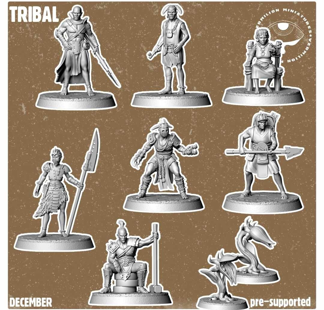 Tribal by Vermilion Miniatures. Wasteland Skirmish. 3D Printed Abs Like ...