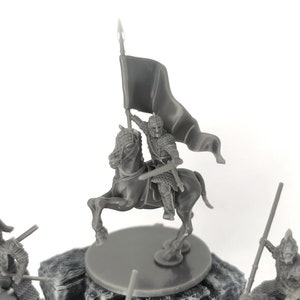 4 Riders of the Mark, Rohan Riders Mounted. Set of 4 Models in Total ...