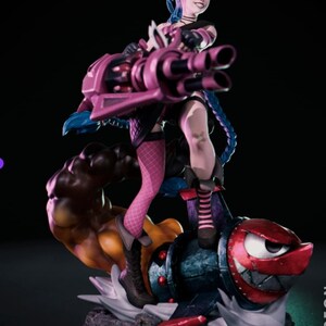 Jinx. Arcane. League of Legends. 3D Printed. Top Quality. Resin, Grey Model, NOT PAINTED. - Etsy ...