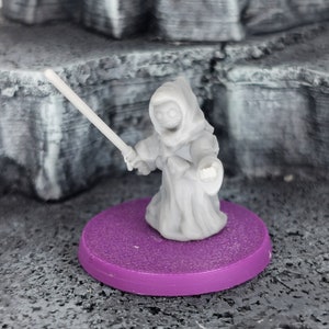 Mando Ewok and Jawa Jedi/sith With Bases. 3d Printed, Resin Abs Like UV ...