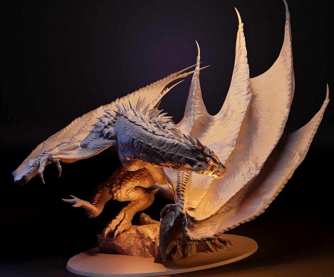 Dragon, LOTR, MESBG. 3D Printed, Resin UV. Top Quality. - Etsy