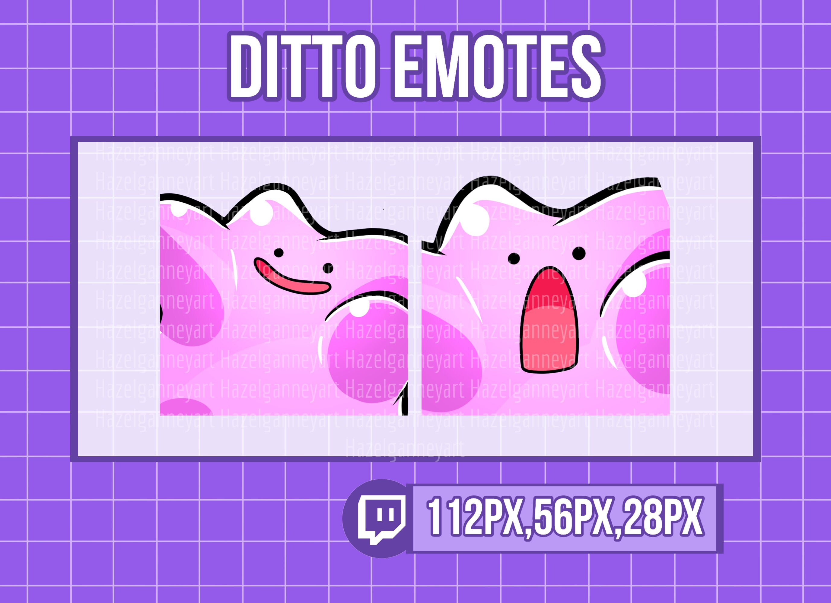 Ditto Pokemon Emotes for Twitch Streaming - Etsy