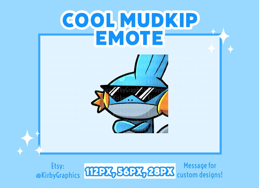 Cool Pokémon Mudkip Emote for Twitch Streaming - Etsy