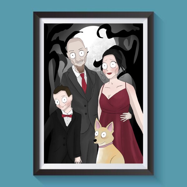 Tim Burton Style Art - Etsy Canada