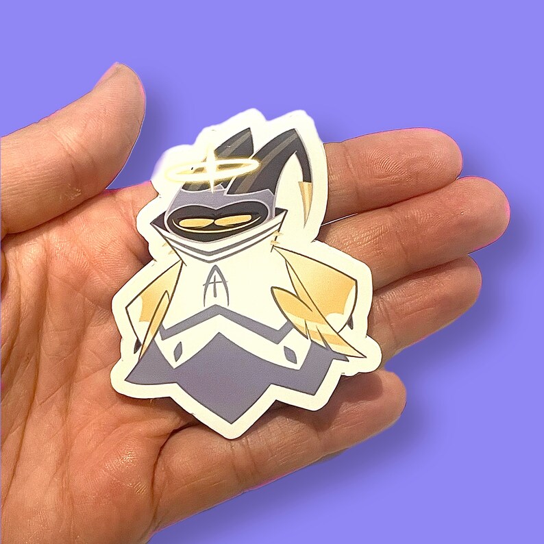Hazbin Hotel Flat Squished Adam Sticker - Etsy