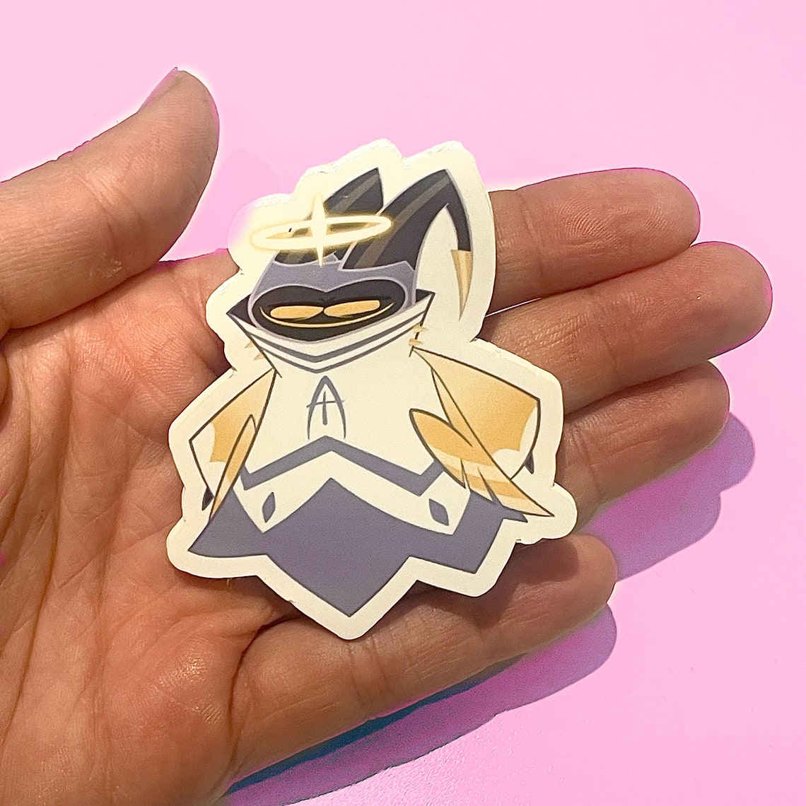 Hazbin Hotel Flat Squished Adam Sticker - Etsy