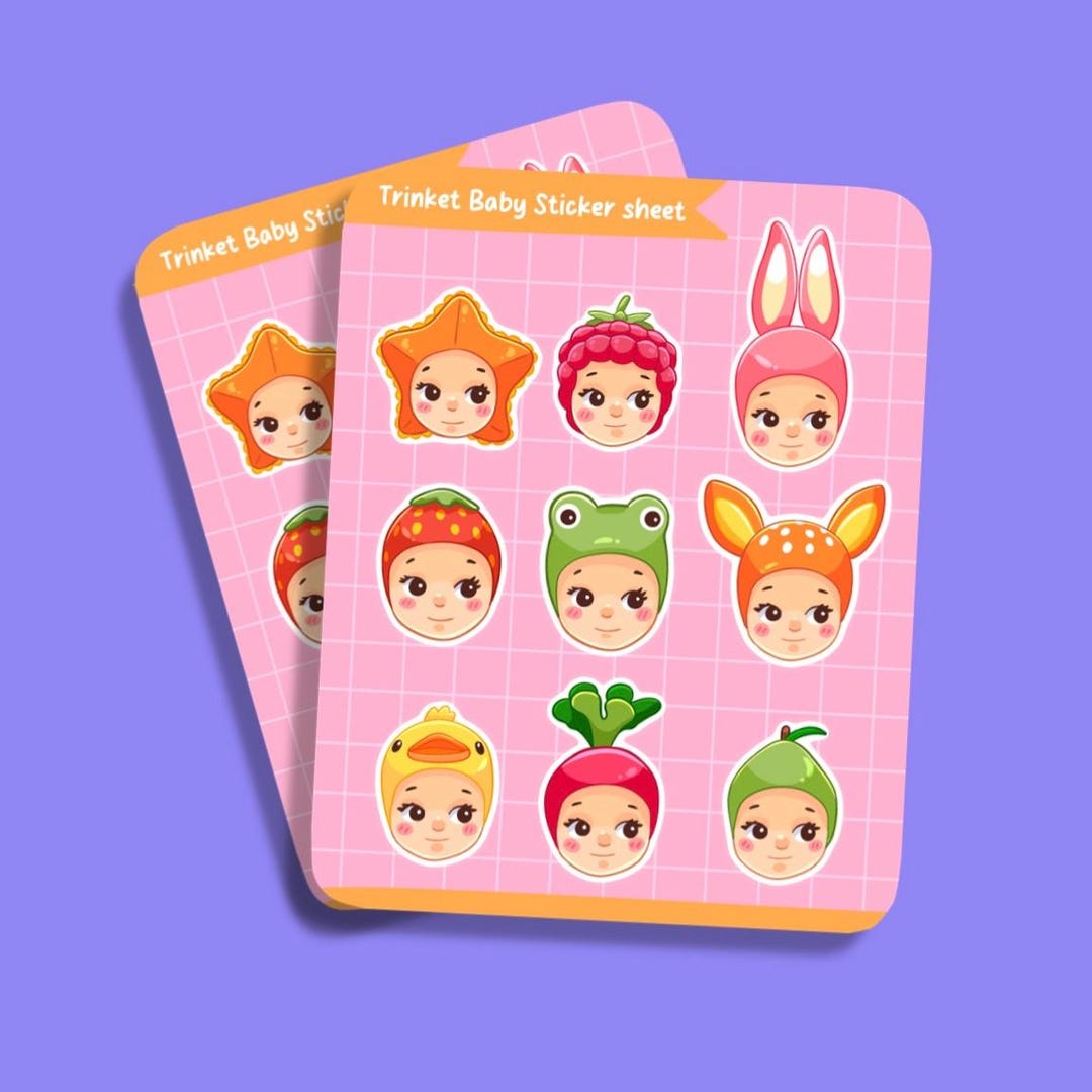 Trinket Angel Baby Blind Box Kawaii Cute Planner Stickers Stationary - Etsy