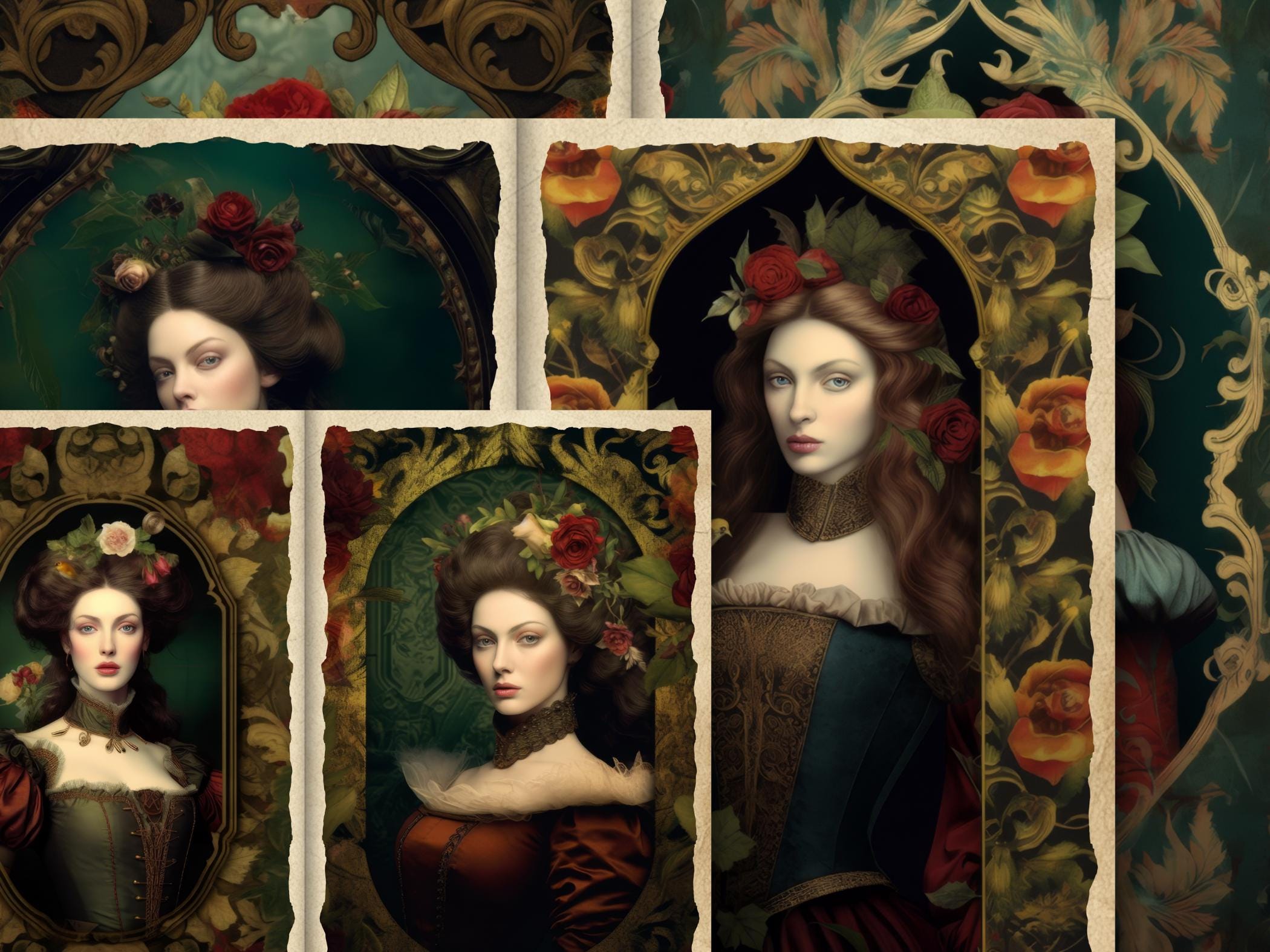 Printable Medieval Paper Bundle Royalty-themed Papers for Junk Journals ...