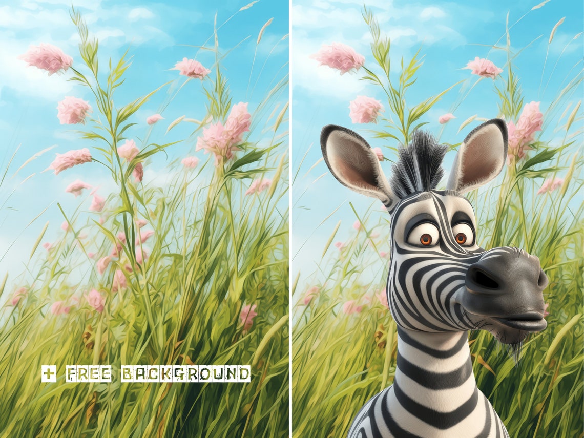 Funny and Humorous Zebra Clipart Bundle, Whimsical Comic Zebras, Funny ...