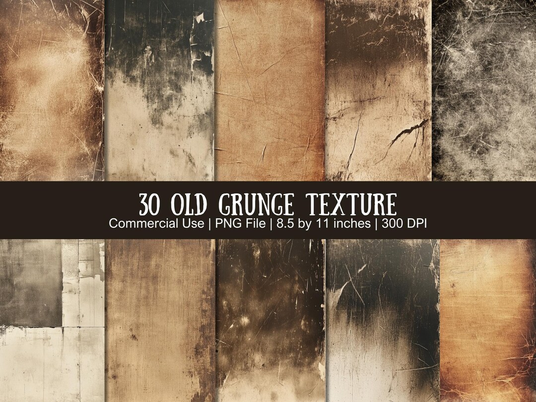 Printable Old Grunge Digital Paper Texture for Junk Journal and ...