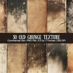 Printable Old Grunge Digital Paper Texture for Junk Journal and ...