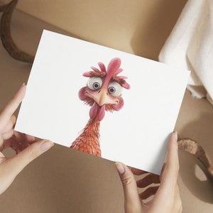 Funny Chicken Clipart Quirky Expressions Instant Download Whimsical ...