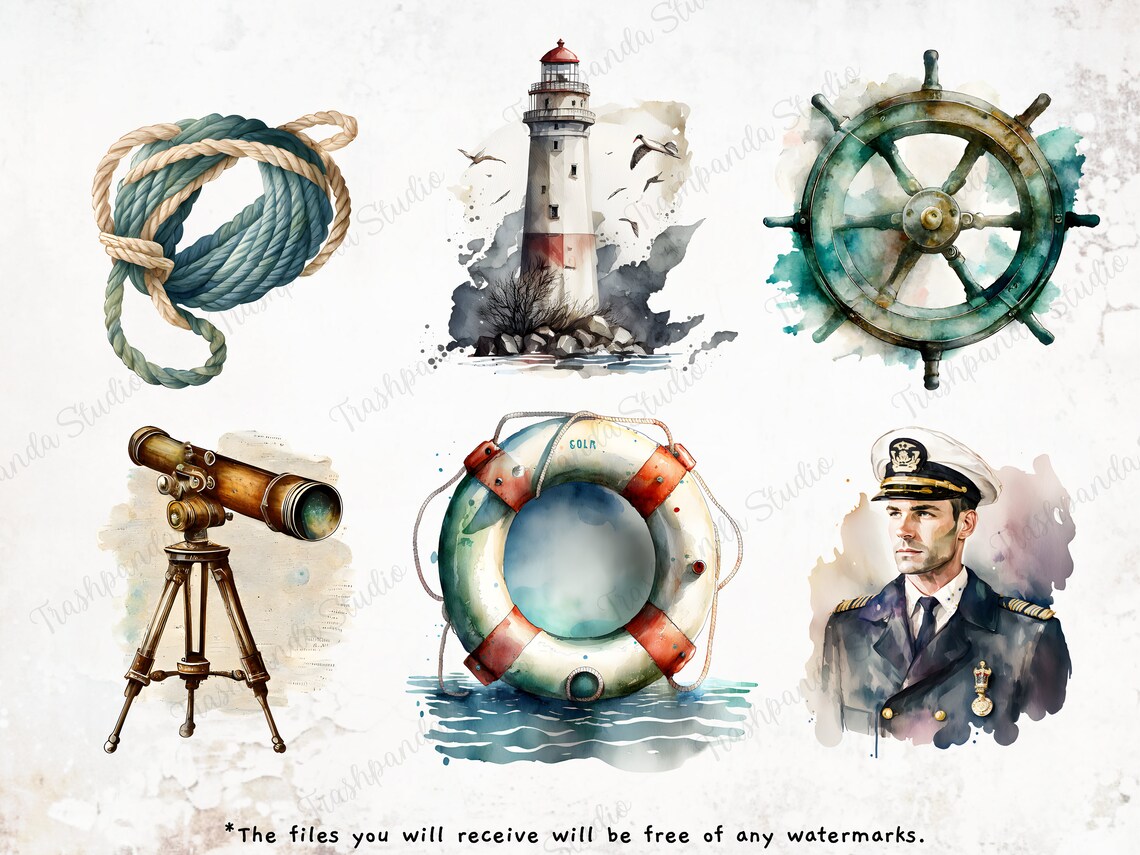 Nautical Clipart Collections for Journaling, Scrapbooking, and ...