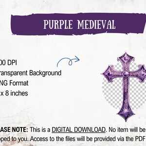 Purple Medieval Watercolor Clipart: Royal Graphics (PNG) - Etsy