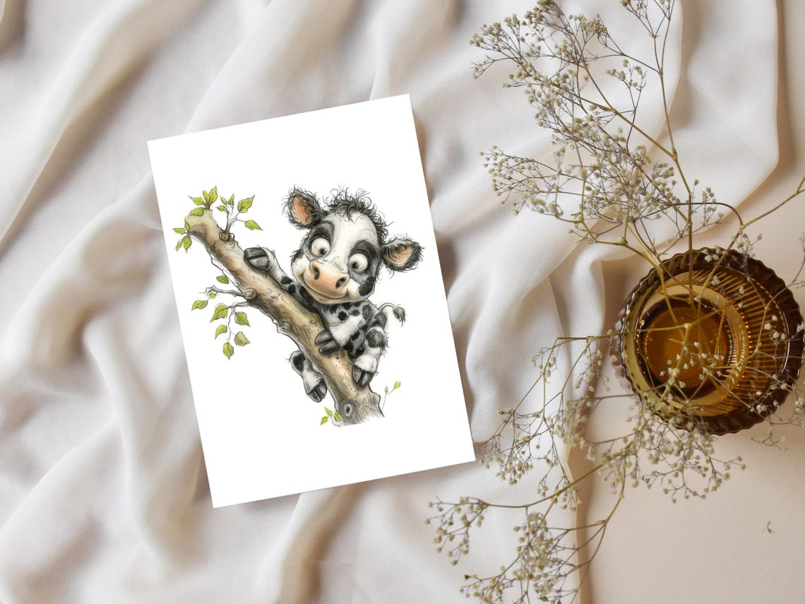 Cow Clipart Printable Collection Adorable Cow Graphics Transparent ...