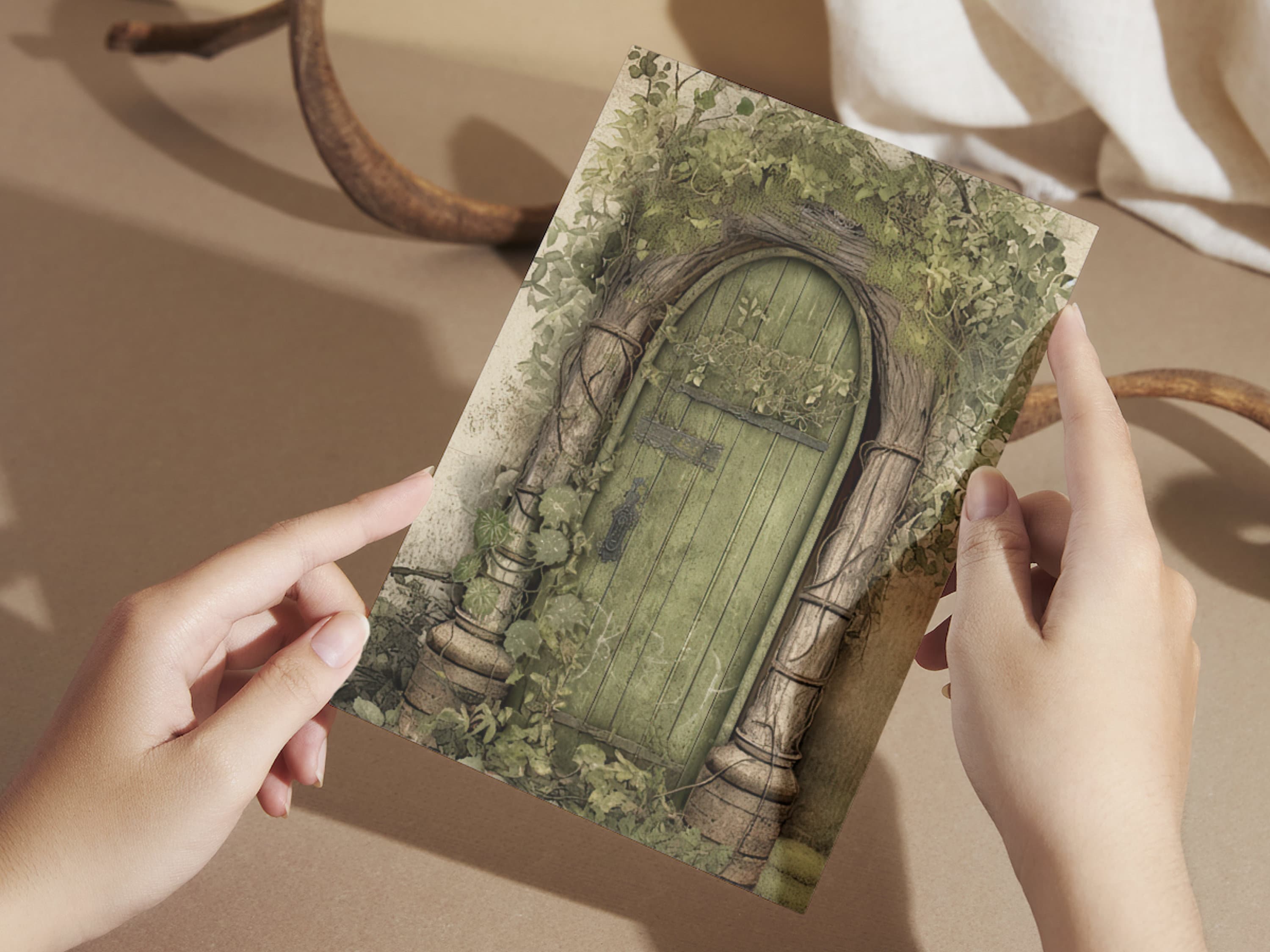 Forest Door Paper Bundle, Natured Themed Projects, Scrapbook and Junk ...