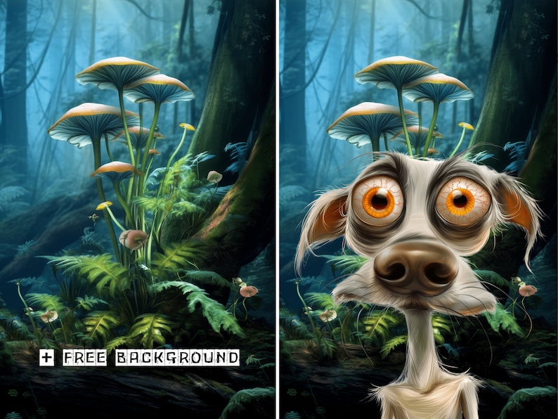 Quirky Dogs Clipart Bundle, Funny Puppies PNG, Hilarious Pet Graphics ...