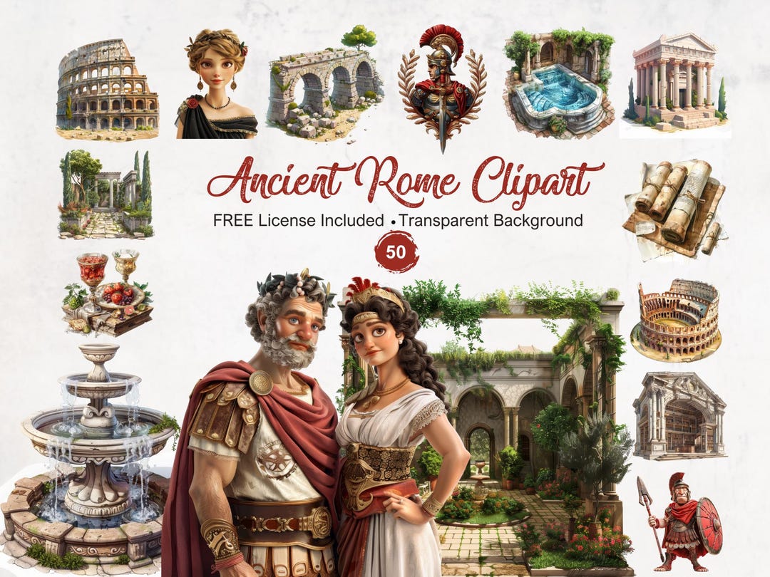 50 Ancient Rome Clipart, Roman Empire Images, Historical Graphics ...