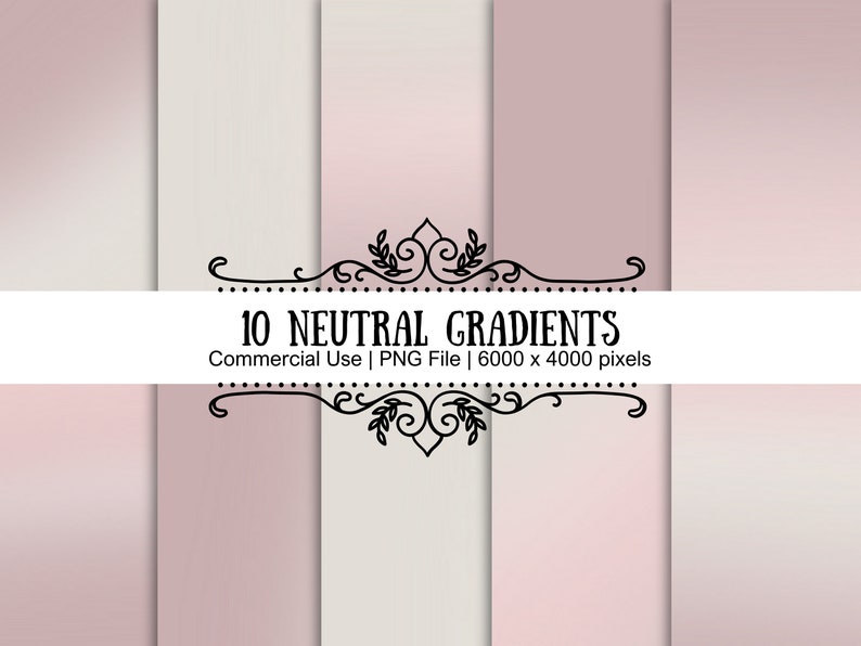 Neutral Gradients for Sublimation Needs, Packaging Design Graphics ...